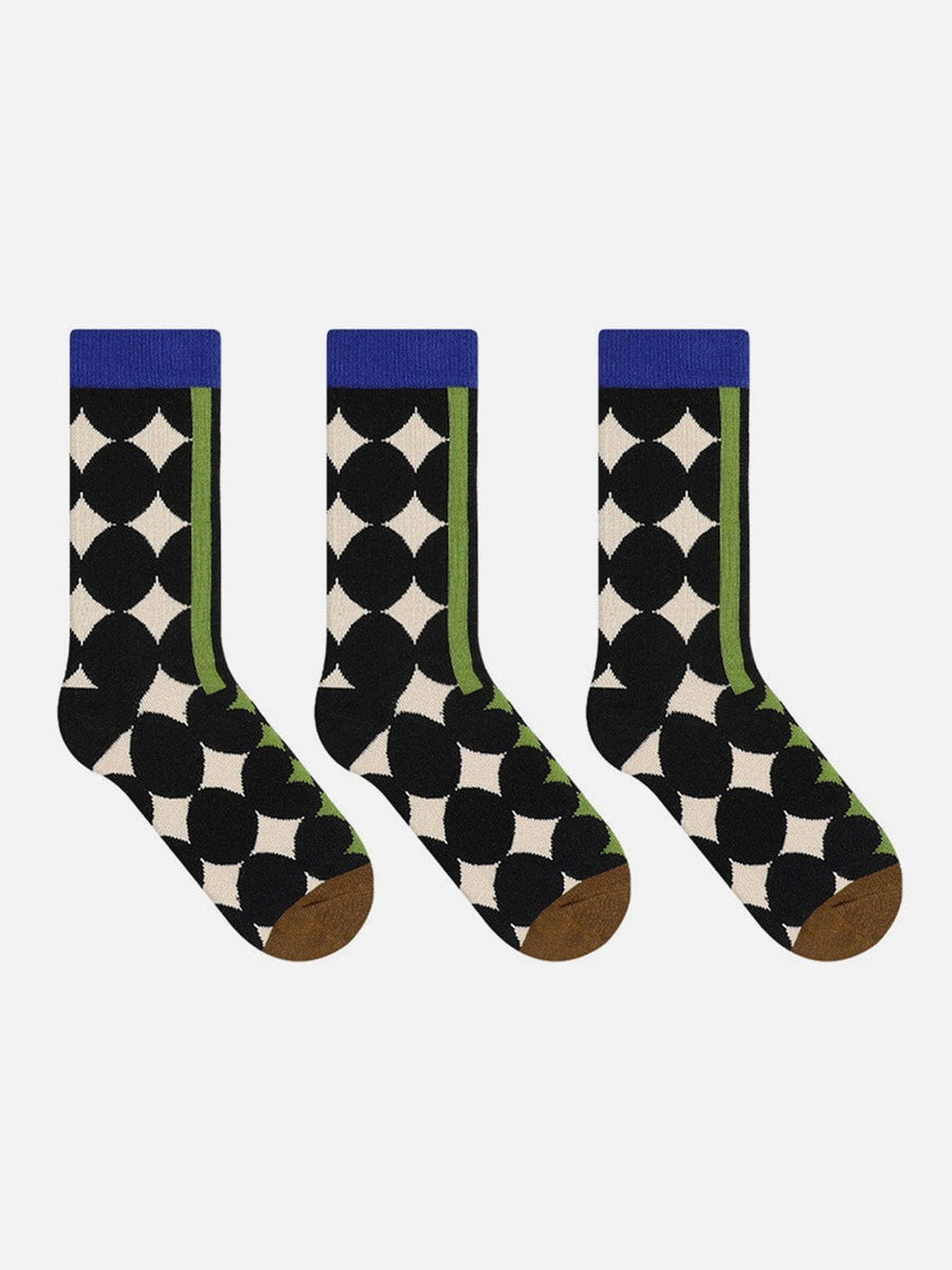 Colorblock Stars Graphic Socks – aelfricedencouk