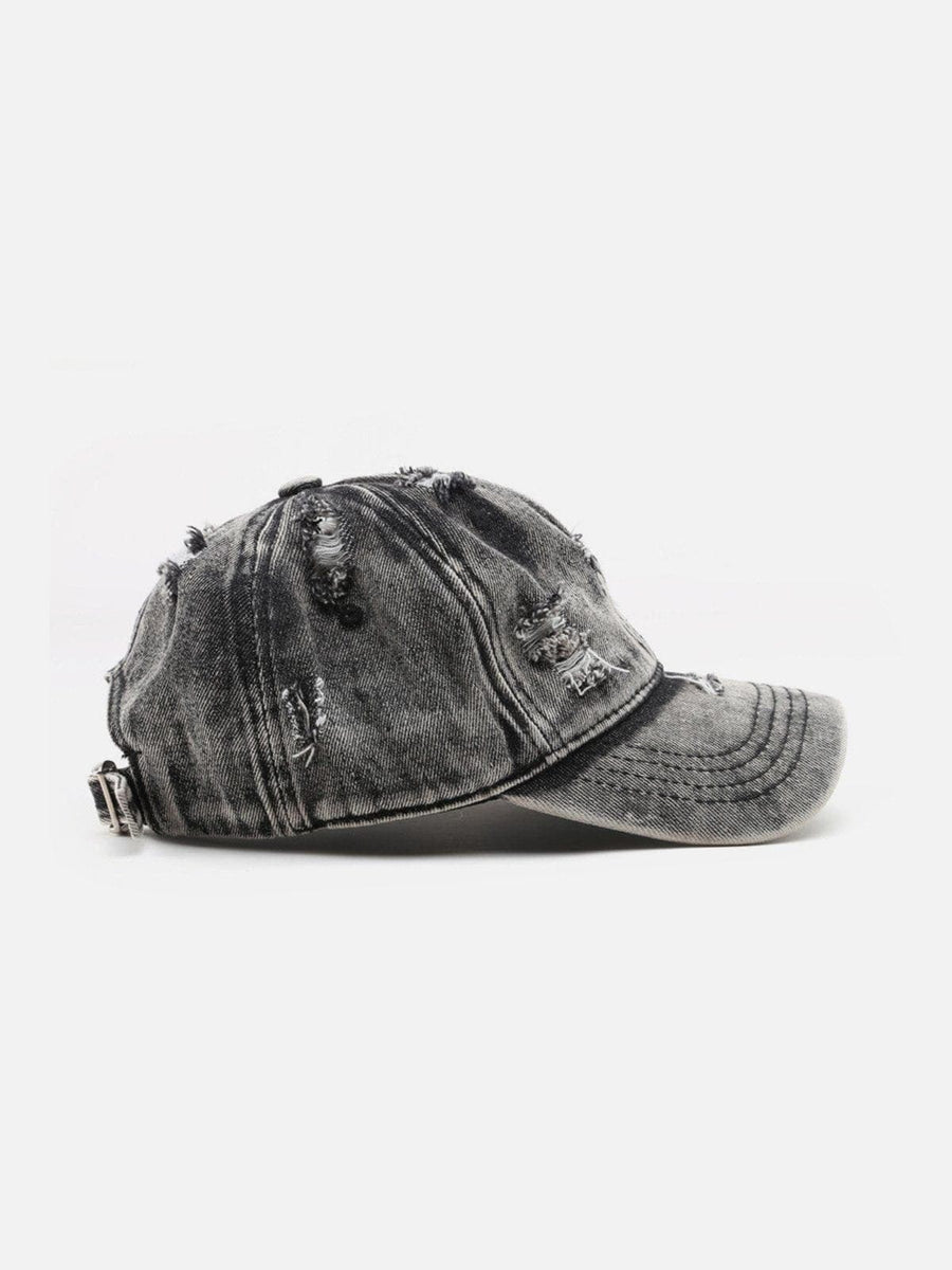 Vintage Washed Distressed Fringe Cap – aelfricedencouk